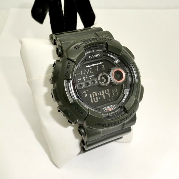 Men's Hunter Green Casio G-Shock GD-100 (3263) Multifunction Digital ...