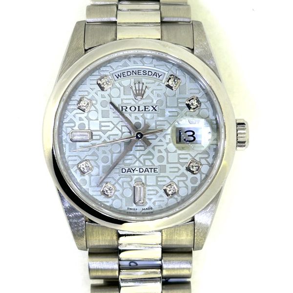 Rolex Day-Date 18206 Platinum Ice Blue 36mm (Rolex warranty till 2024 ...