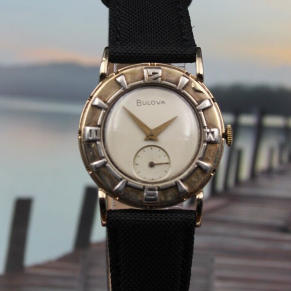 Classic Vintage Men's Bulova Air King Men's Wristwatch; Running ...