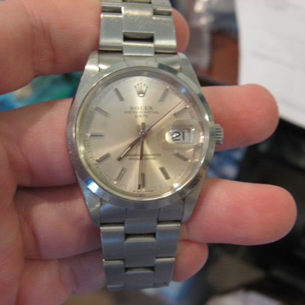 FS: ROLEX 15200 Silver dial 34MM 'E' series | WatchCharts Marketplace