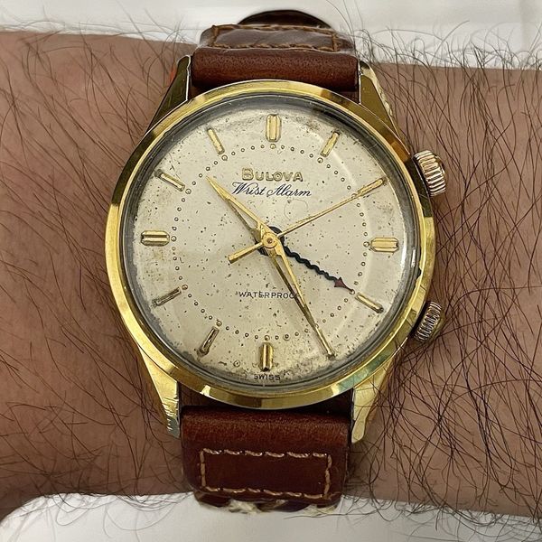 1965 Bulova Wrist Alarm Vintage Watch â Serpent Handâ | WatchCharts ...