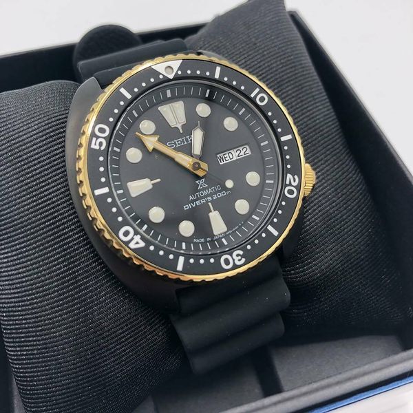 New Seiko Prospex Blk Gold Turtle Srpc48J1 Asia Limited Edition Chinese ...