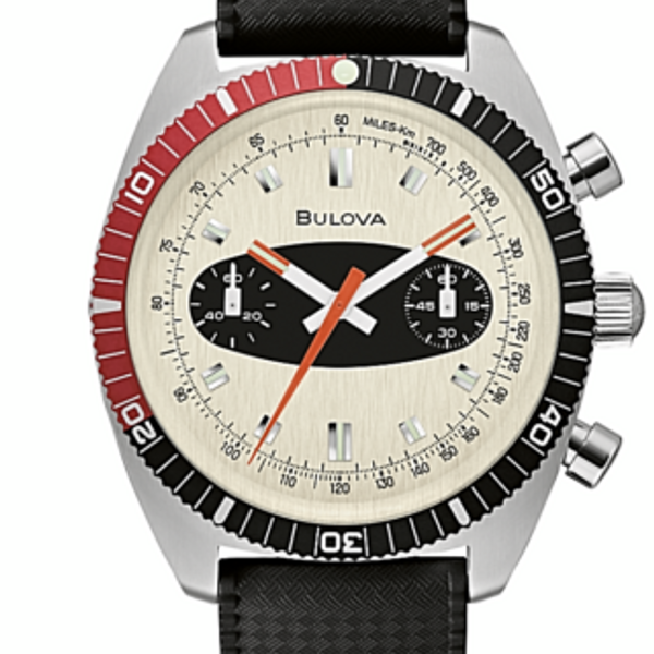 Bulova 98A252 Surfboard Chronograph A Black Leather Strap 40.5mm Watch ...