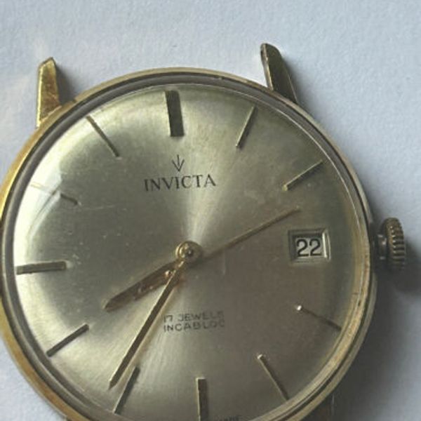 vintage invicta incabloc 17 Jewels manual Wind Swiss Made Men’s Watch | WatchCharts Marketplace