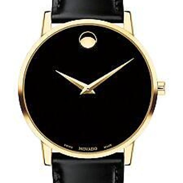 Movado Museum Classic Men's Watch - Swiss Quartz 2H Movement Calfskin ...