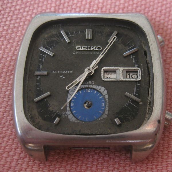 Seiko Monaco Vintage Automatic Flyback Chronograph Watch 7016-5011 ...