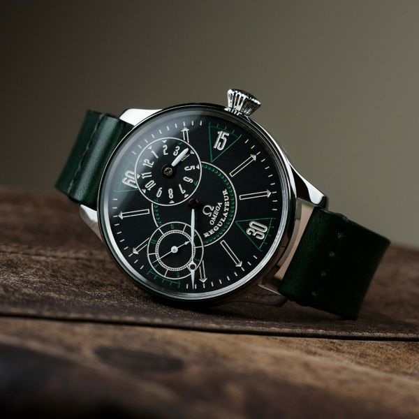 Vintage pocket watch converted into wristwatch Omega Regulateur ...