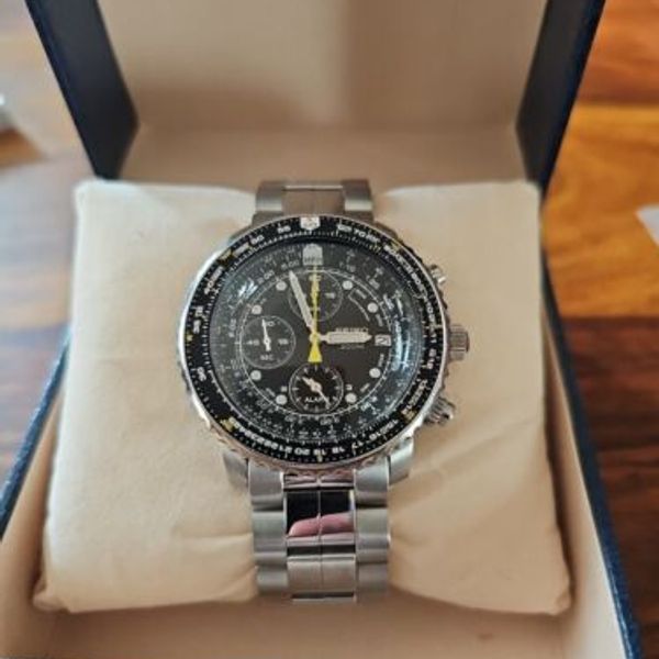 Seiko Flightmaster SNA411 Chronograph Slide Rule Bezel 41mm 100m Mint ...