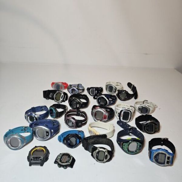 Lot Of 24 Vintage To Modern Timex Iron Man Digital Sports Watches Parts ...