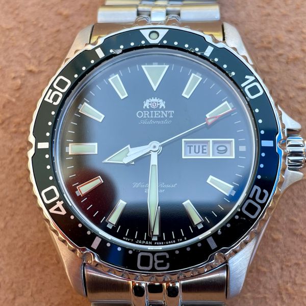 For Sale: Orient Kamasu - Green Dial with Strapcode Jubilee Bracelet ...