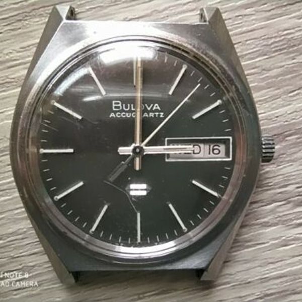 Bulova accuquartz gents vintage watch for parts/repair | WatchCharts