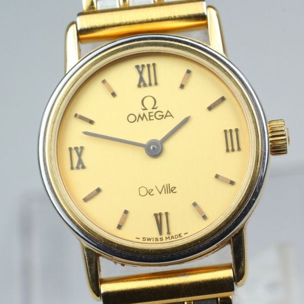 [N MINT] Vintage OMEGA De Ville Cal. 625 Gold Women's Hand Winding ...