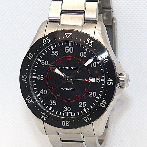 Hamilton Khaki Aviation Pilot GMT H76755135 (Men's Watch, Automatic ...