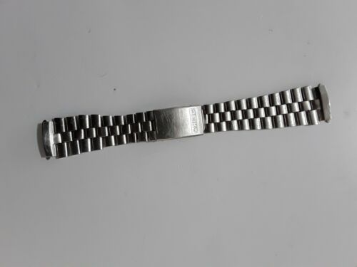 Seiko 6139 7002 Stelux Solid Stainless Bracelet Original Japan 19mm lug ...