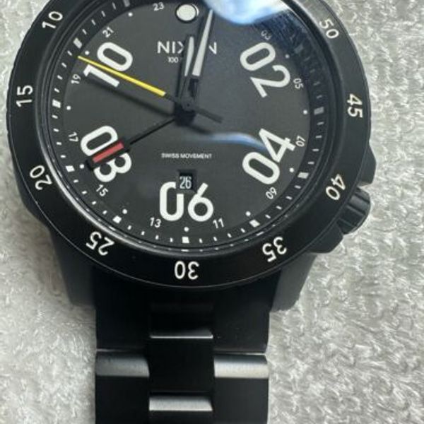 Nixon Men's A941 001 Ranger GMT Black Dial Stainless Steel *Missing ...
