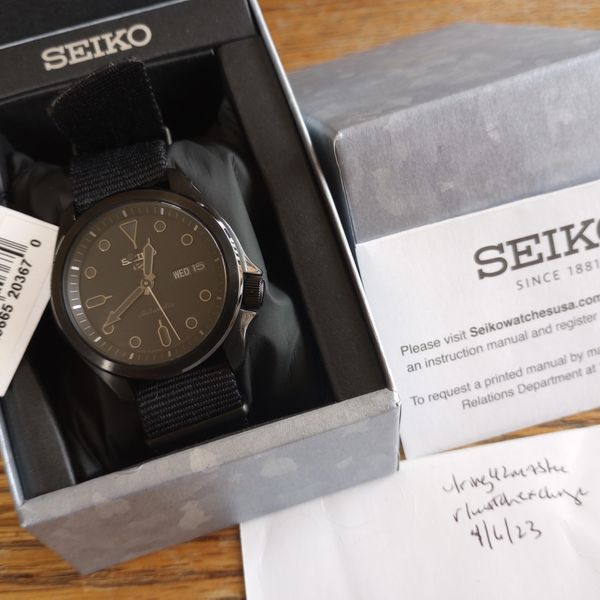 [WTS] Seiko 5 SRPE69 - Stealth Dress KX - $200 shipped CONUS | WatchCharts