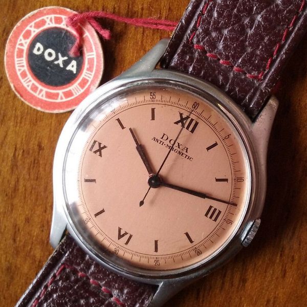 DOXA Anti Magnetique Rare Model 11 1/4 c14 NOS Excellent Condition ...