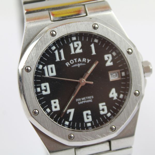 Mens Assorted Rotary Steel Watches Quartz Working x 2 | WatchCharts ...