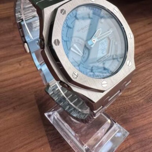 Custom Casio G-Shock GA-2100, CasiOak, - Stainless Steel - Brand new ...