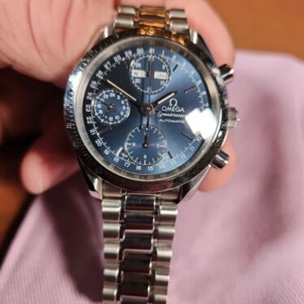 OMEGA Speedmaster 3521.80 Triple calendar Navy Dial Automatic Men's ...
