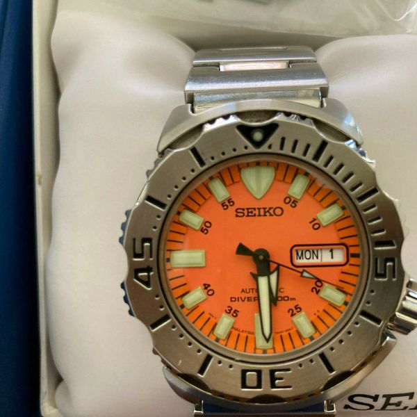 Seiko Orange Monster SKX781 Stainless Steel Divers Watch | WatchCharts