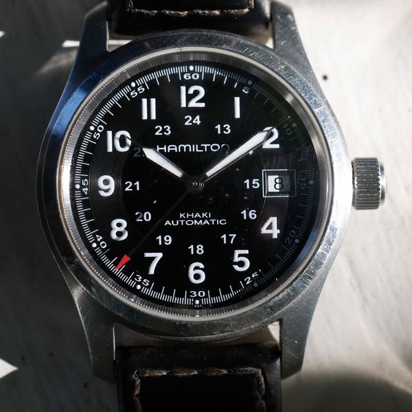 Hamilton Khaki Field watch H704450 - AUTOMATIC Black | WatchCharts ...