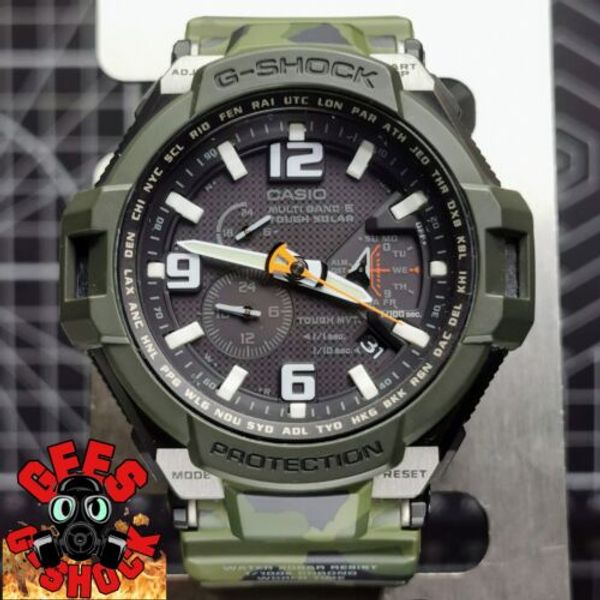 Casio G-Shock OLIVE DRAB GW-4000 GravityMaster Solar MB6 Green Camo GW ...