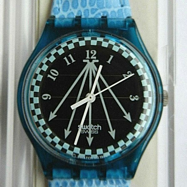 Swatch +Solar + SRN100 Happy Blue + New / New | WatchCharts Marketplace