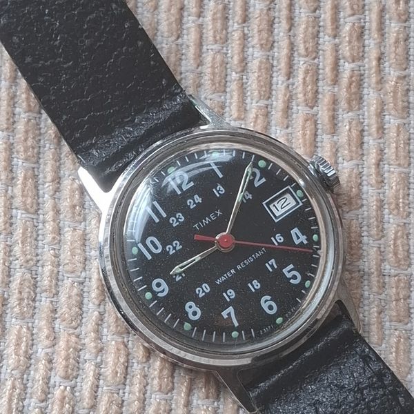 Vintage Timex Sprite 24hr Dial "Military" Style Watch. Working. Good ...