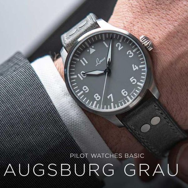 [WTS] NEW Laco Augsburg Grau (Grey) 39mm Pilot Watch, 862161 Type-A ...