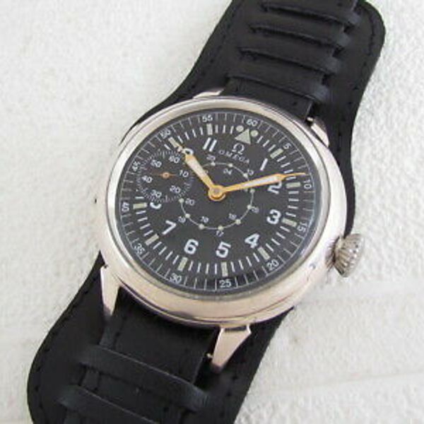 Omega Laco Aviator Luftwaffe Pilots WW2 Vintage 1939-1945 Swiss Silver ...