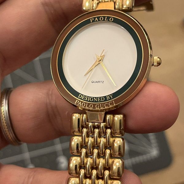 AUTHENTIC GUCCI Paolo Watch Sherry 403 Menâ s 1990s Vintage - New ...