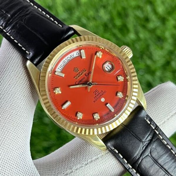Vintage Titoni Cosmo King President Rotomatic 25 Jewels Swiss Men Watch ...