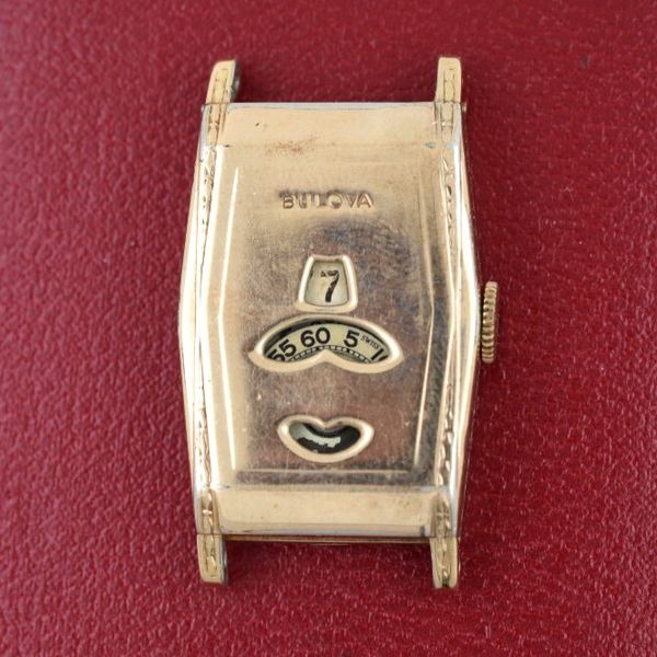 1930â s Bulova Jump Hour Watch RUNS Gold-Filled RARE | WatchCharts ...