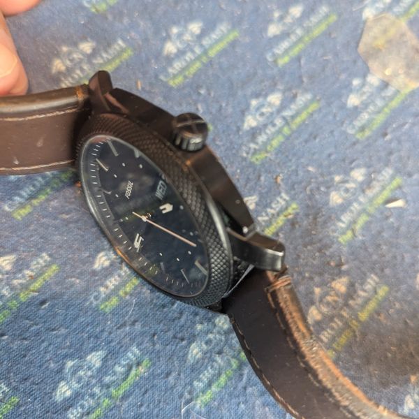 Military Style Chunky Fossil 252201 Mens Watch good Condition,Works ...