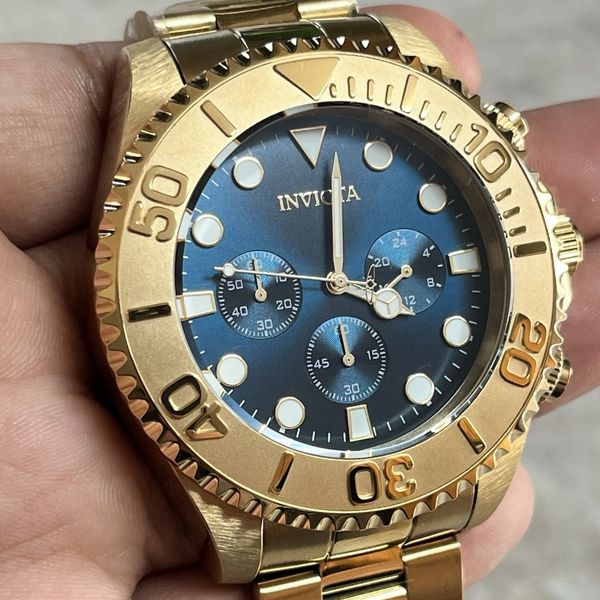 Invicta Grand Diver Men's Gold Color Watch Model 36974 | WatchCharts ...