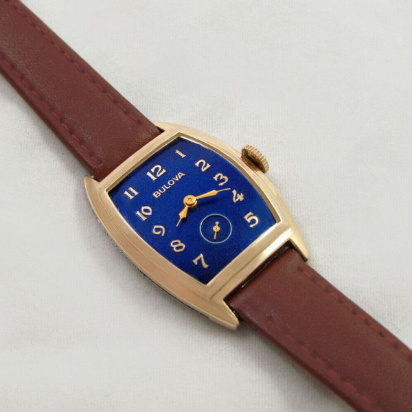 Awesome 1940 BULOVA ALEXANDER Cobalt Blue Mens Vintage Watch - Serviced ...