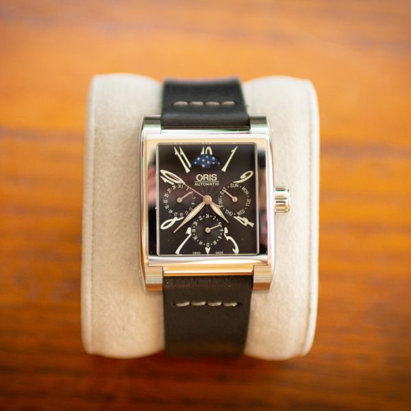 [WTS] Oris 581 GMT Moonphase Complication Rectangular Near-NOS w/ Box, Papers, $2250 hang-tag ...