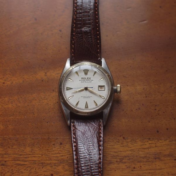 [WTS/WTT] Vintage Rolex Datejust 1953 Ref. 6155 Engine Turned 18k Bezel ...