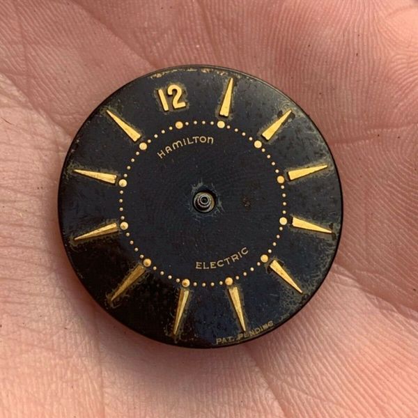 Hamilton Electric Watch 500 Movement, Titan Dial and Hands Early, Pat ...