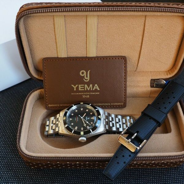 Yema Pearldiver Pearl Diver w/extra Yema Tropic Rubber Strap | WatchCharts Marketplace
