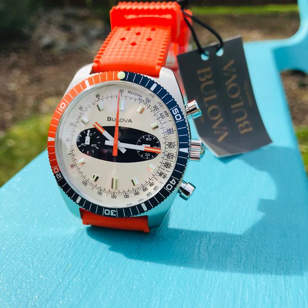 FS: LNIB Bulova Chronograph A Surfboard 98A254, Countdown Bezel ...
