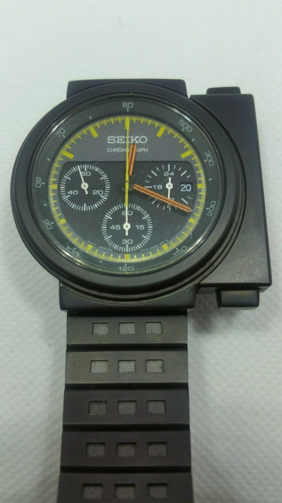 Seiko Giugiaro Aliens Ripley PVD Black Chronograph SCED037 7T12-0BM0 ...