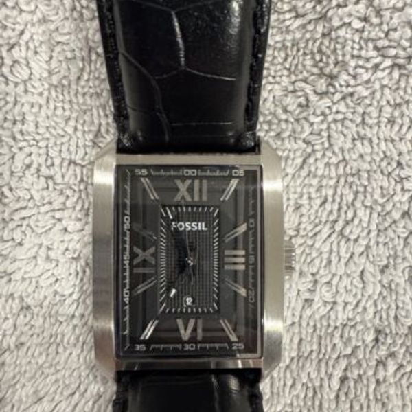 Dress Watch By Fossil- Cartier Tank style W/ Date Window | WatchCharts ...