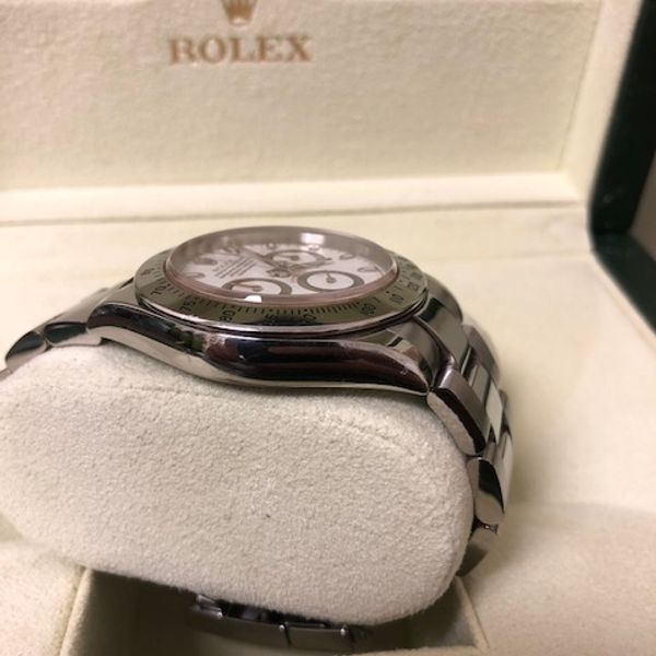 F/S ROLEX Daytona Ref: 116520 White Dial Box Papers Books $13580 ...