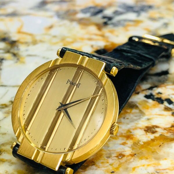 PIAGET POLO 18K GOLD REF. 8673 MENS QUARTZ DRESS WATCH!!! | WatchCharts ...