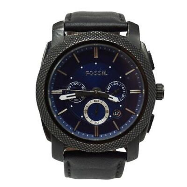 Fossil Chronograph Men's 44mm Silicon & Rubber Watch | WatchCharts ...