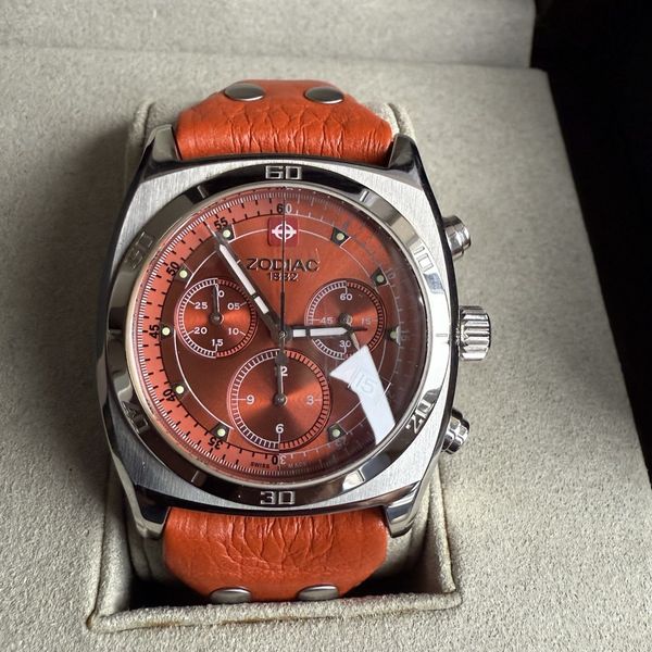 Rare Zodiac Desert Master Quartz Orange Dial ZO7010 | WatchCharts ...