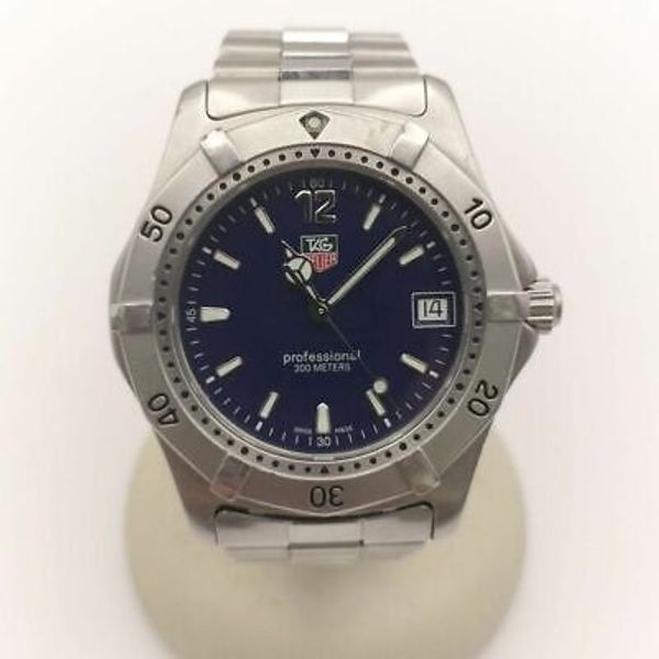 TAG HEUER WK1113-0 Stainless Steel 2000 Series Quartz Men's Watch Fr ...