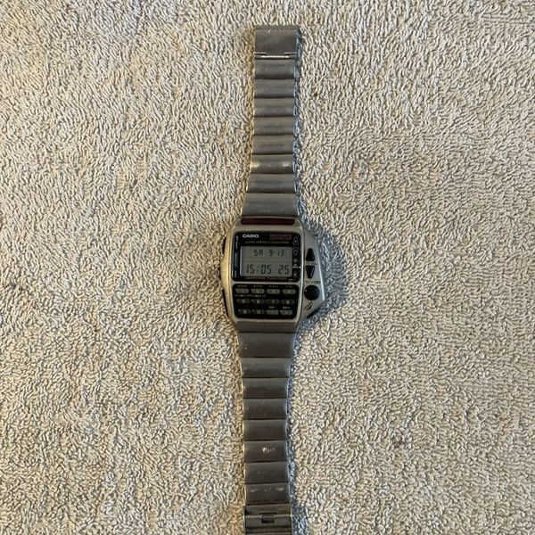 Casio CMD-40 Remote Control Calculator Watch. 1992-93 Silver ...